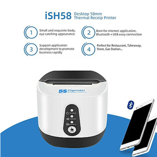 Máy in hóa đơn Gprinter ISH58 Bluetooth, USB giá rẻ nhất miền bắc